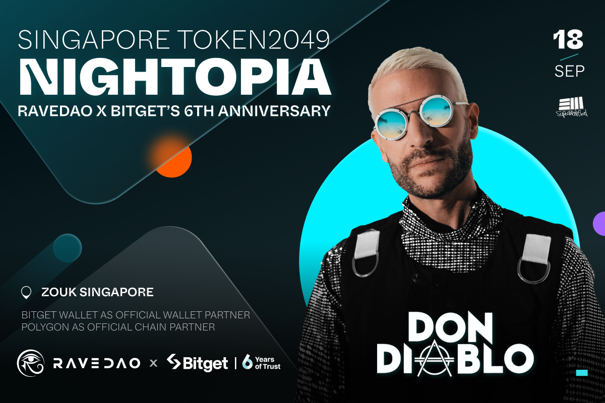 Singapore Token2049 Nightopia - RaveDAO x Bitget 6th Anniversary ft. Don Diablo & Bassjackers ...